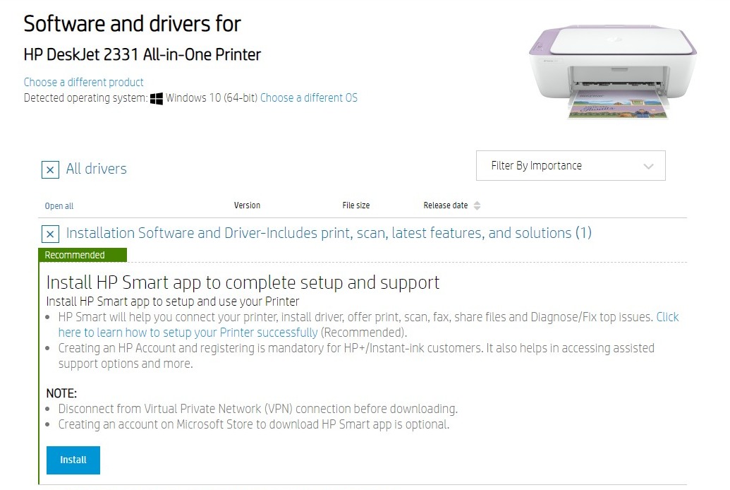 HP Deskjet 2331 Printer Driver Software Download & Install Process ...