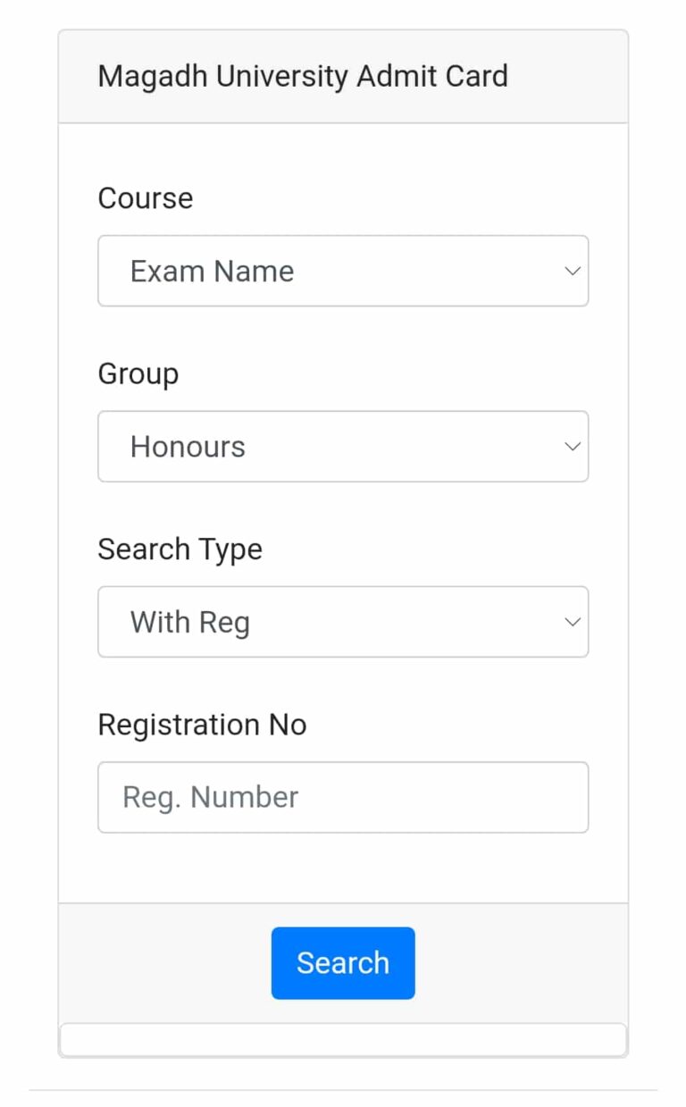 Magadh University Part 2 Admit Card 2023 Download Link मगध